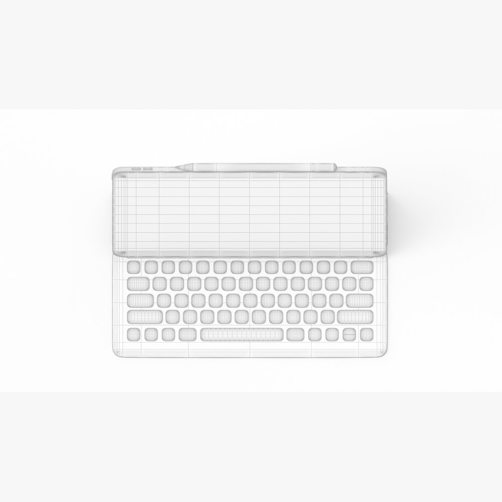 Apple iPad Pro 2019 12 Inch With Apple Pencil And Smart Keyboard 3D ...