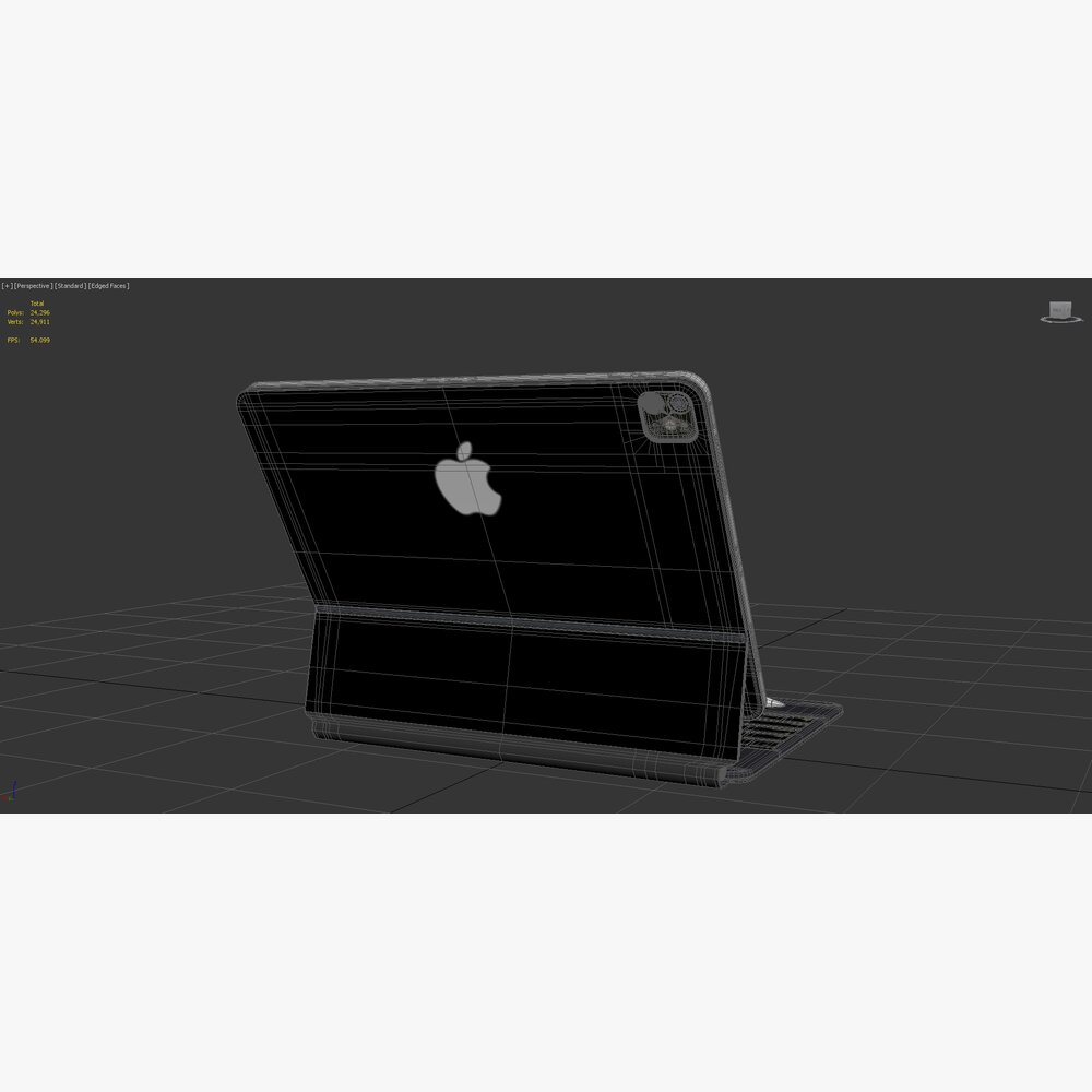 Apple ipad Pro 2020 and Magic Keyboard With apple-pencil 3D model ...