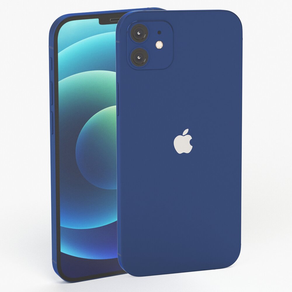 Apple iPhone 12 mini Blue 3D model - Download Phones on 3DModels.org