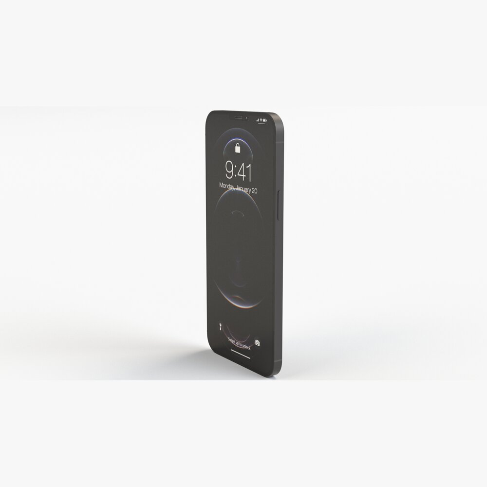 Apple iPhone 12 Pro Max Graphite 3D model - Download Phones on 3DModels.org