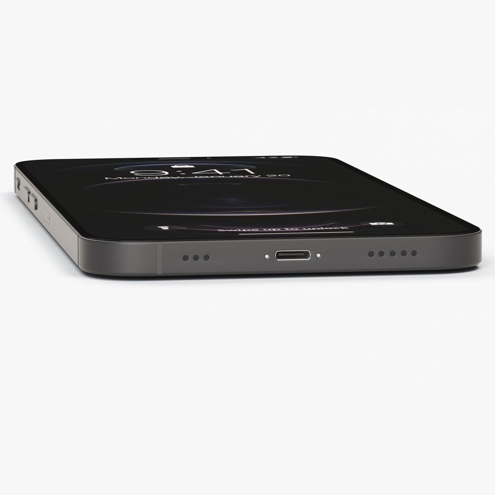 Apple iPhone 12 Pro Max Graphite 3D model - Download Phones on 3DModels.org
