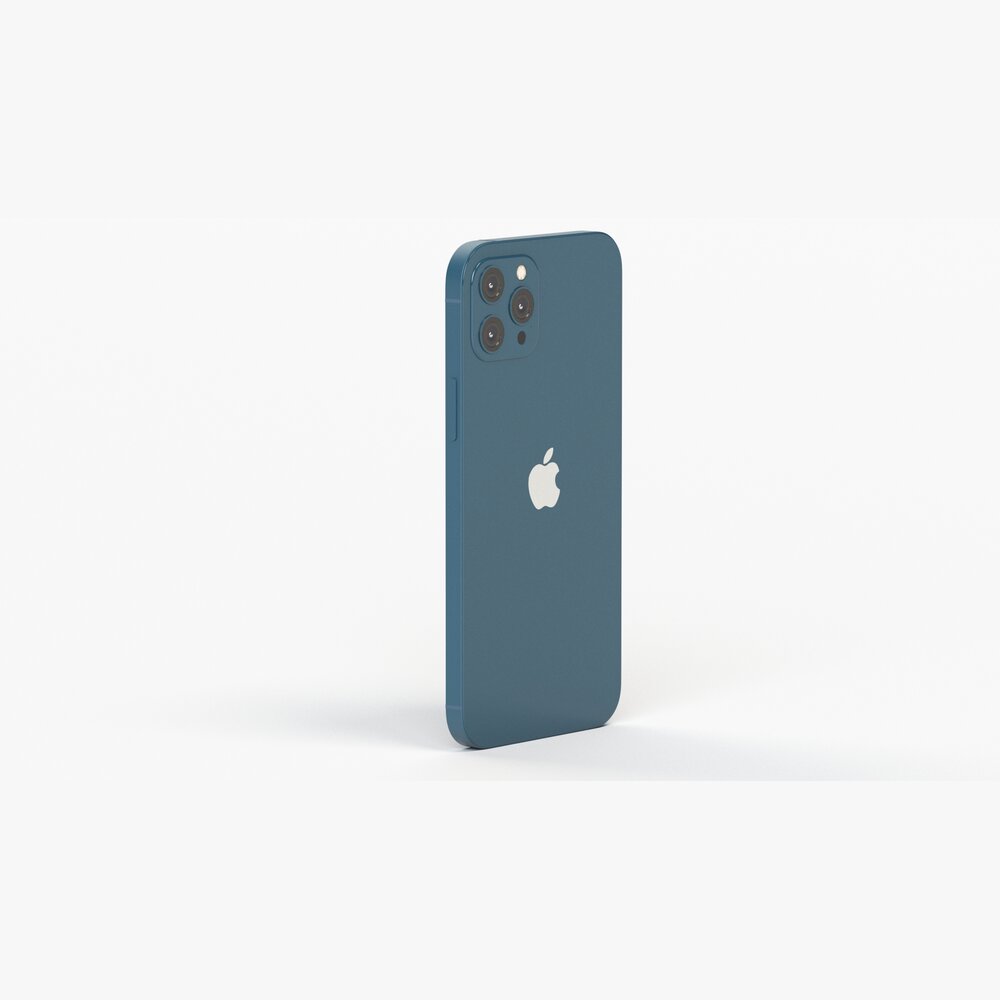 Apple iPhone 12 Pro Pacific Blue 3D model - Download Phones on 3DModels.org