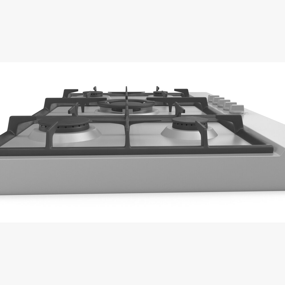 Blanco 90cm Natural Gas Cooktop BCG95X 3D model - Download Appliances ...