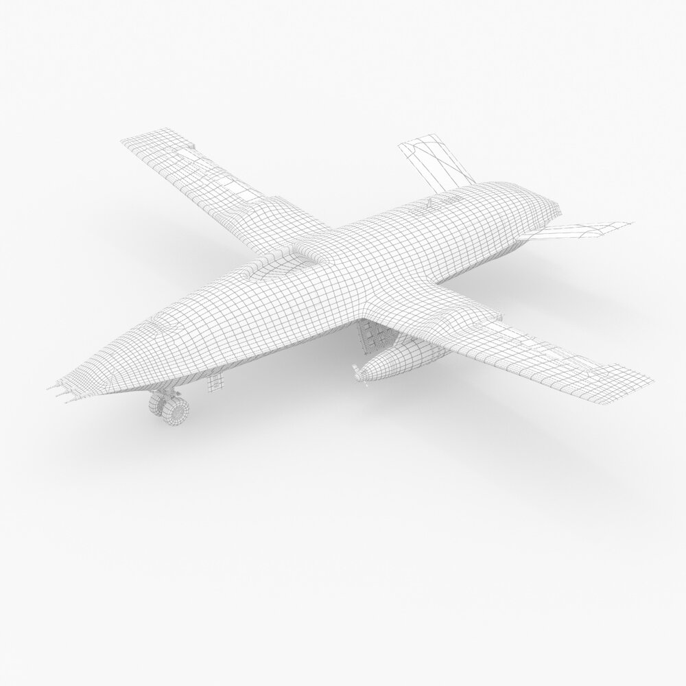 Boeing MQ25 Stingray Aerial Refueling Drone 3D model - Download UAV on ...