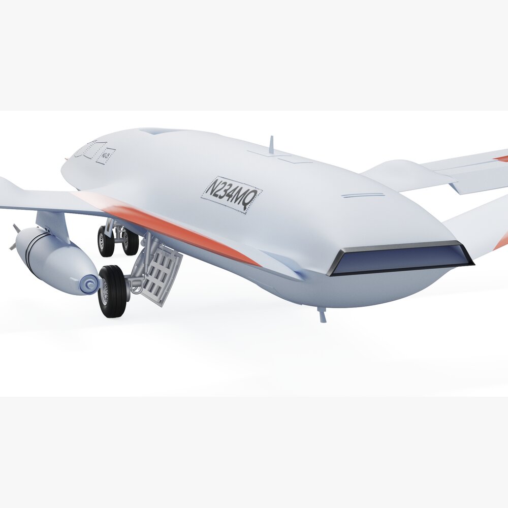 Boeing MQ25 Stingray Aerial Refueling Drone 3D model - Download UAV on ...