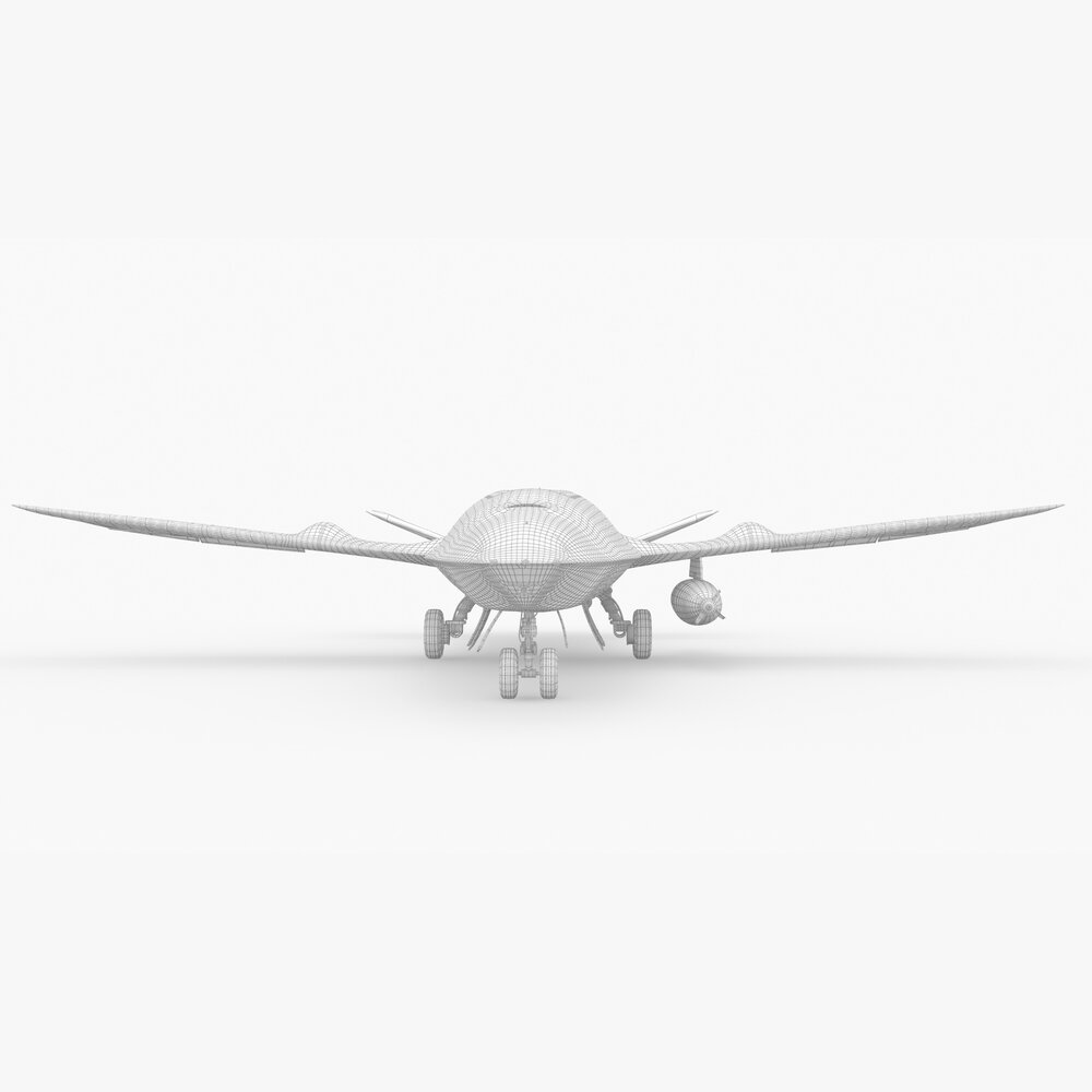 波音 MQ-25 黄貂鱼空中加油无人机 3D模型 - 下载 無人戰鬥航空載具 开启 3DModels.org