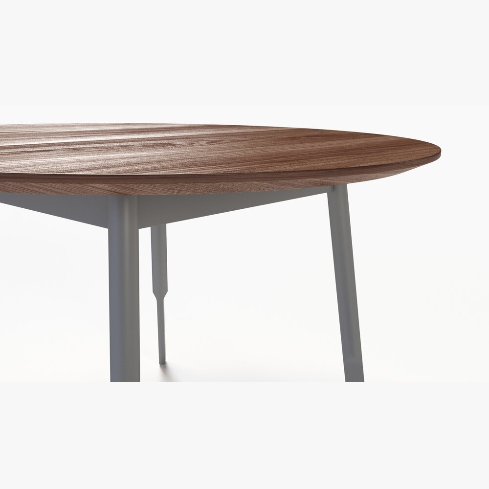 Bracket Dining Table Round 3D model - Download Table on 3DModels.org