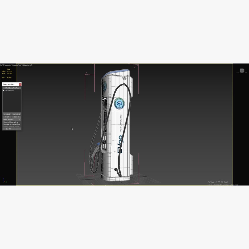 BTCPower – 50 kW Slim Line DC Fast EV Charger 3D model - Download ...