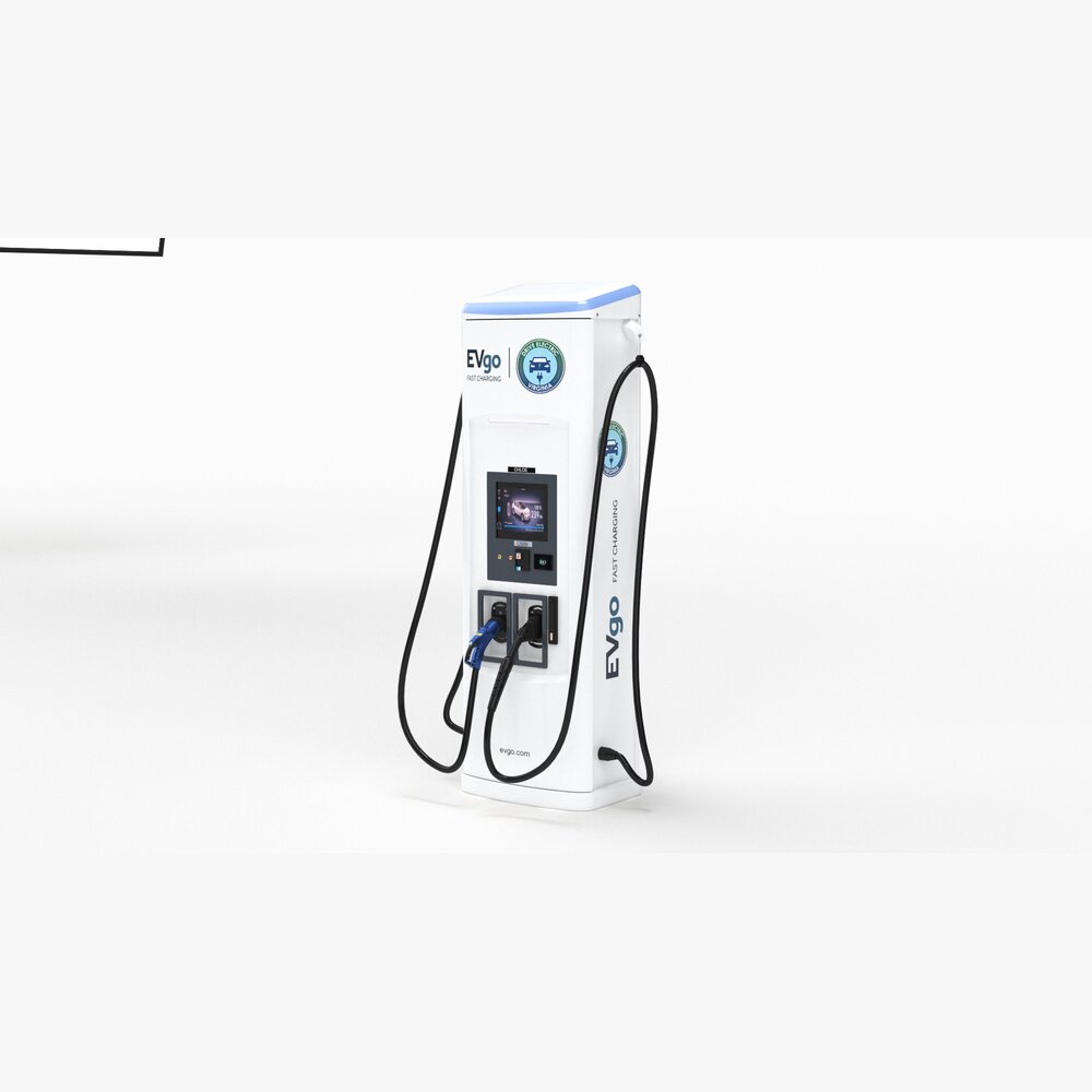 BTCPower – 50 kW Slim Line DC Fast EV Charger 3D model - Download ...