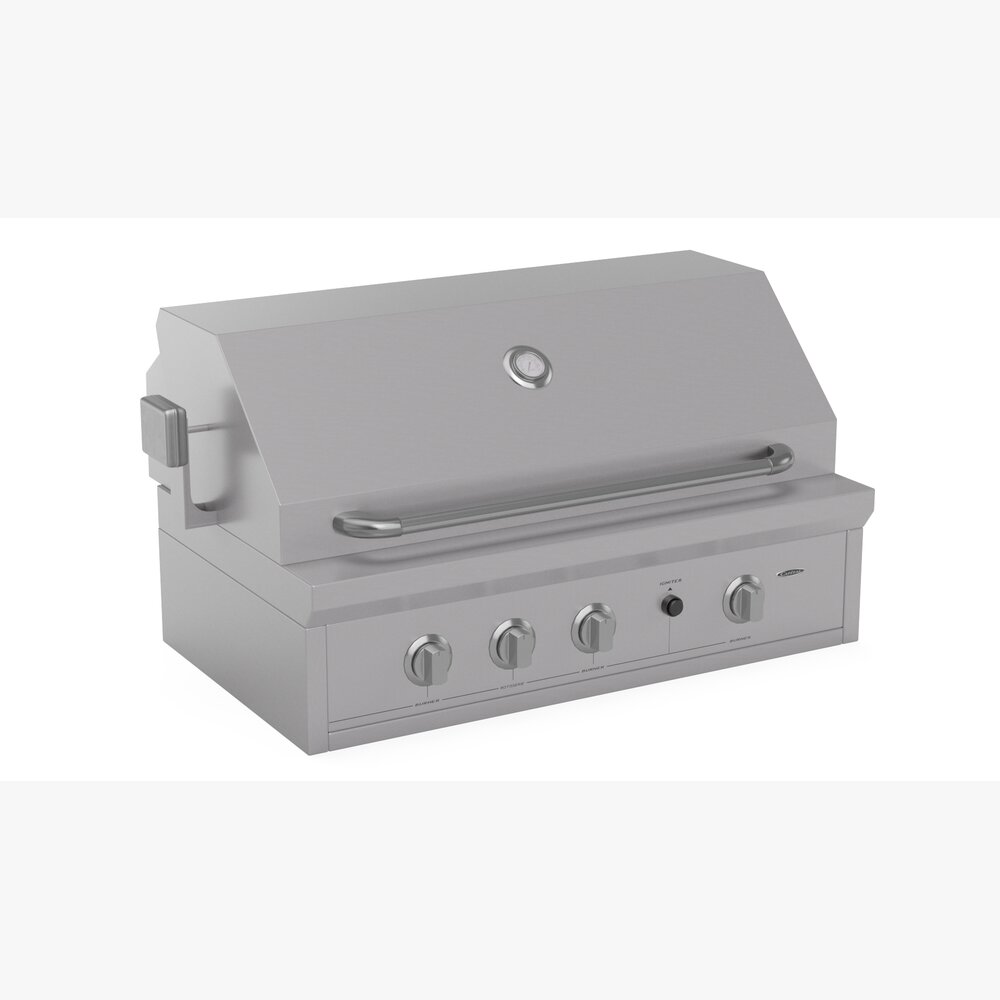 Capital Solid Flat Plate Pro36Rbi Open Grill BBQ 3D model - Download ...
