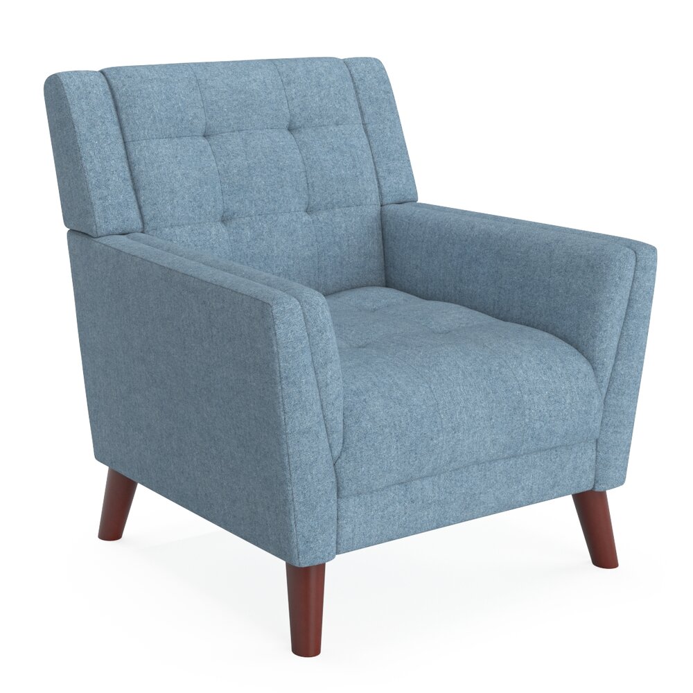 Christopher Knight Home Alisa Mid Century Modern Fabric Armchair 3D ...