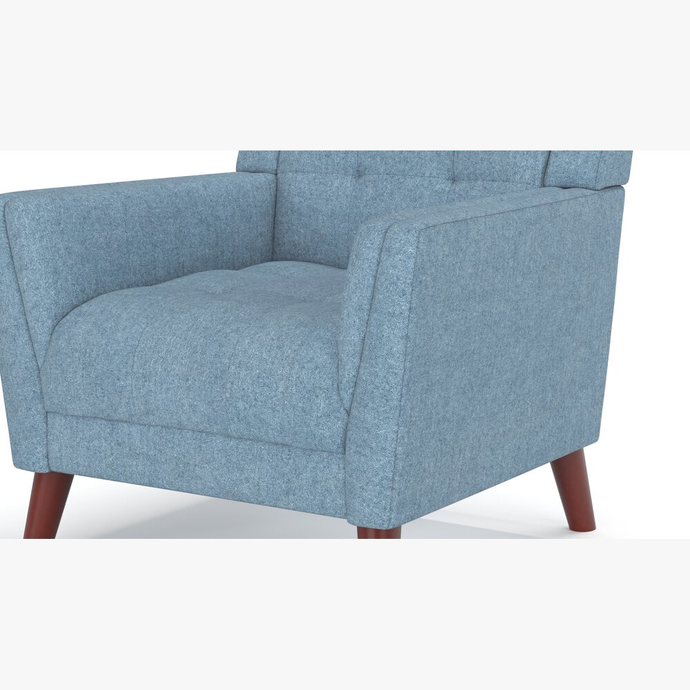 Christopher Knight Home Alisa Mid Century Modern Fabric Armchair 3D ...
