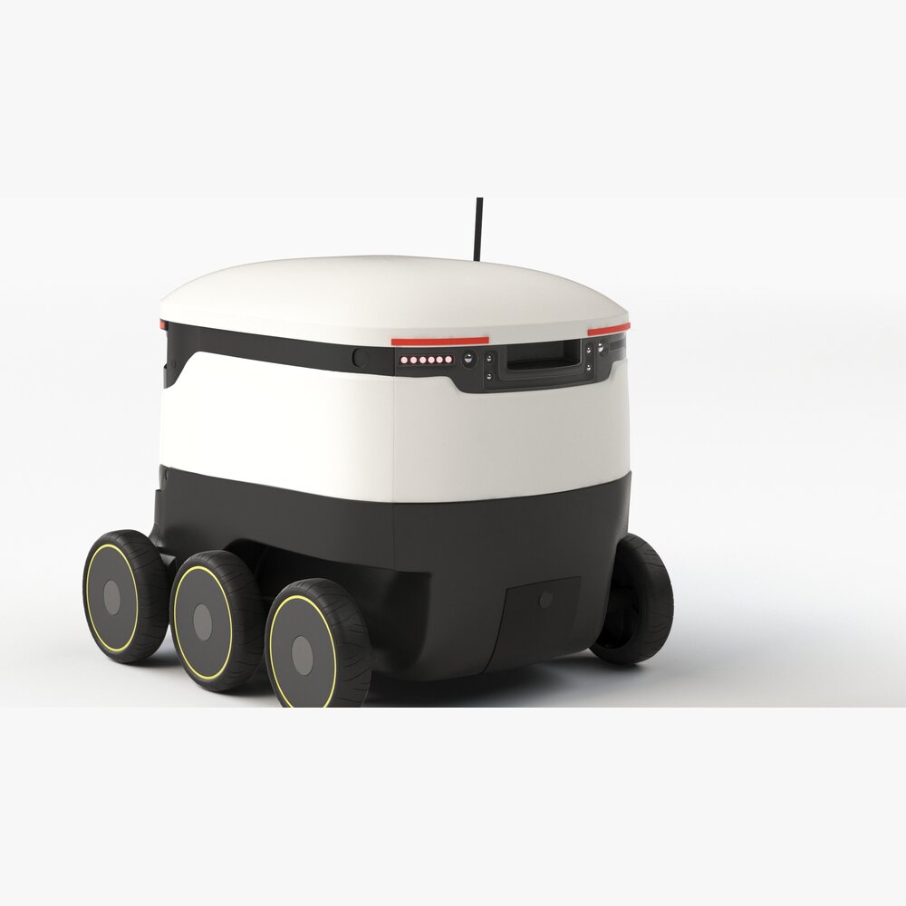 소형 배달 로봇 3D 모델 - 다운로드 도구 켜기 3DModels.org