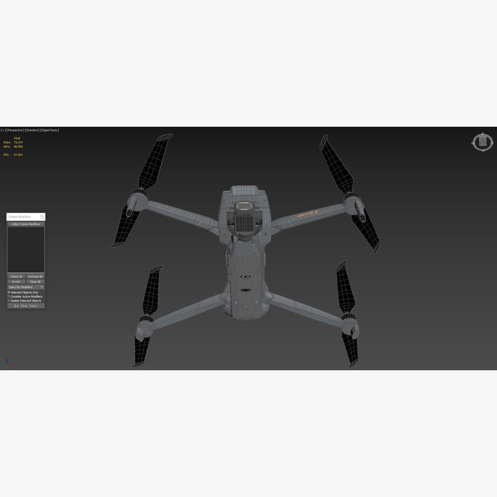 Dji Mavic 2 Pro Drone 3D model - Download Camera Drones on 3DModels.org