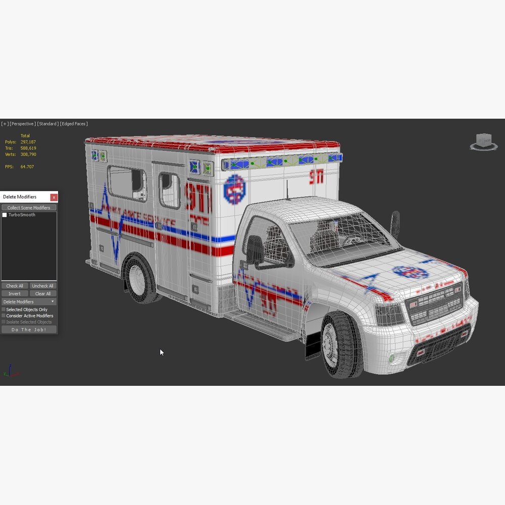 Emergency Ambulance Vehicle 3D model - Download Truck on 3DModels.org
