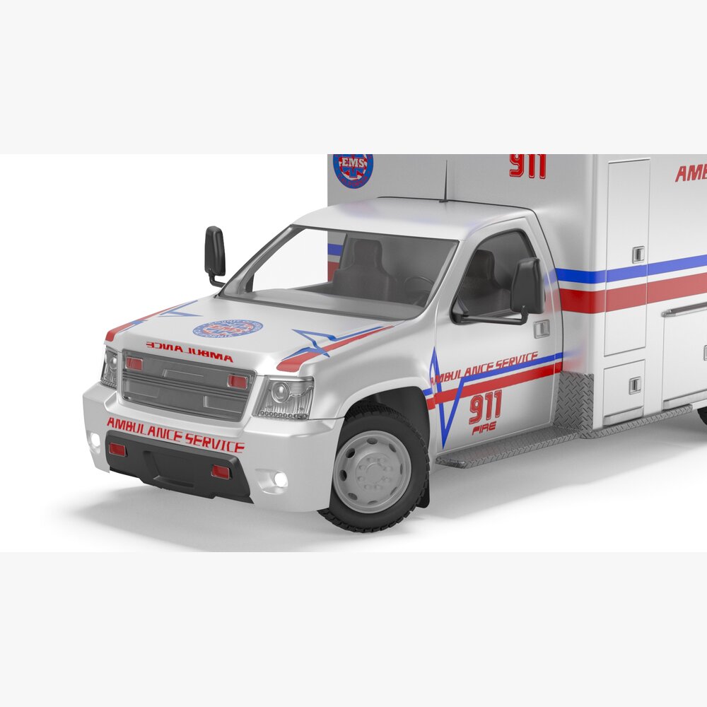 Emergency Ambulance Vehicle 3D model - Download Truck on 3DModels.org