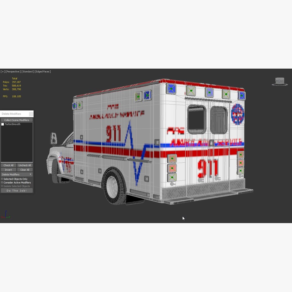 Emergency Ambulance Vehicle 3D model - Download Truck on 3DModels.org