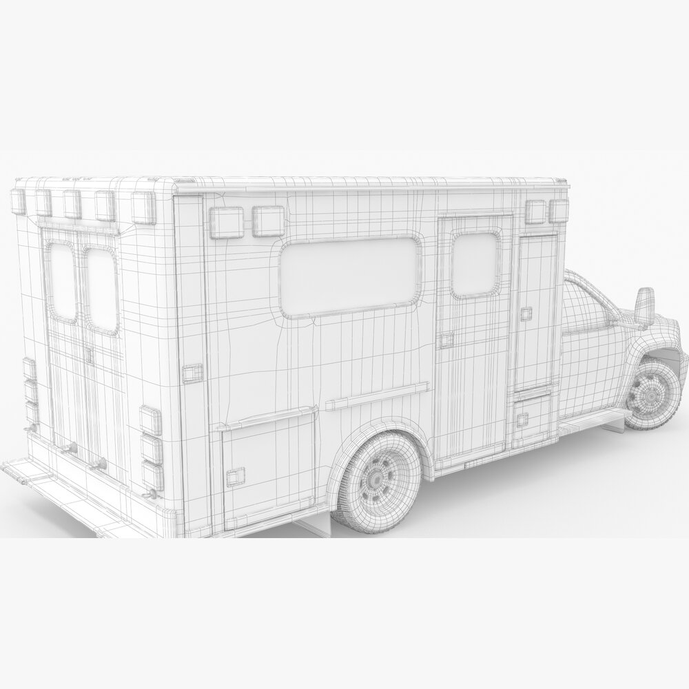Emergency Ambulance Vehicle 3D model - Download Truck on 3DModels.org