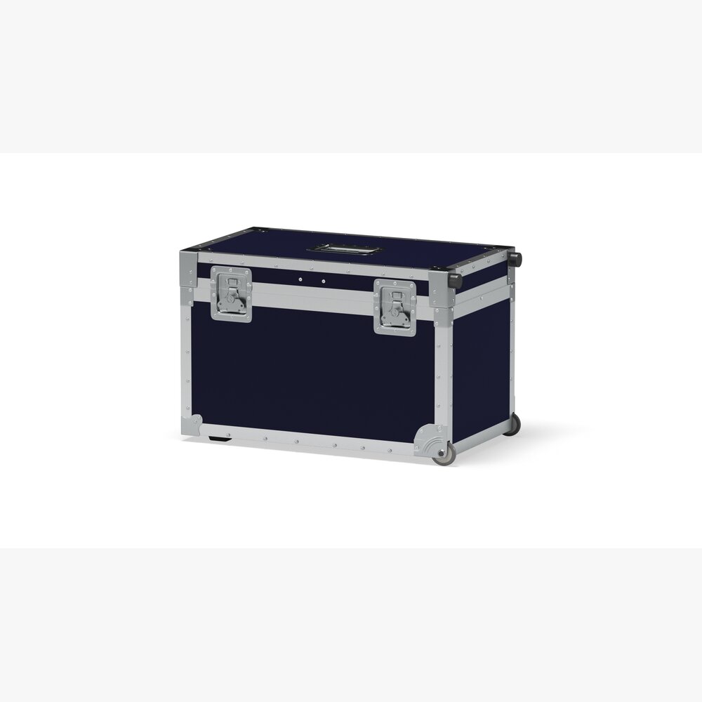 Large Navy Blue Flight Case with Metal Hardware 3D模型 - 下载 兴趣爱好 on ...