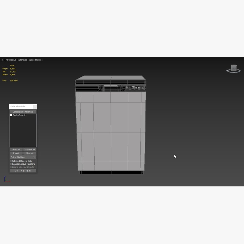 GE Dishwasher with Front Controls GDF535PSRSS 3D model - Download ...