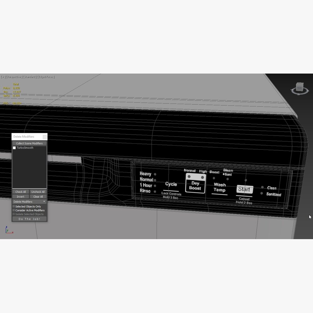 GE Dishwasher with Front Controls GDF535PSRSS 3D model - Download ...