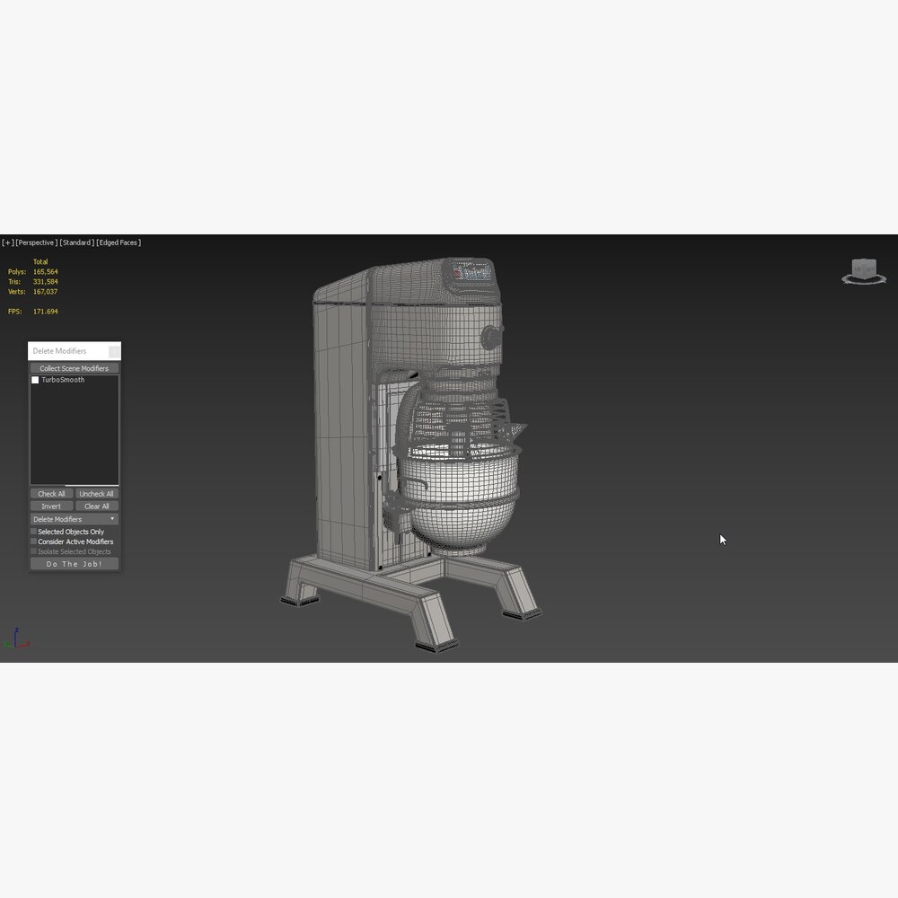Globe SP62P Planetary Pizza Mixer 3D model - Download Appliances on ...