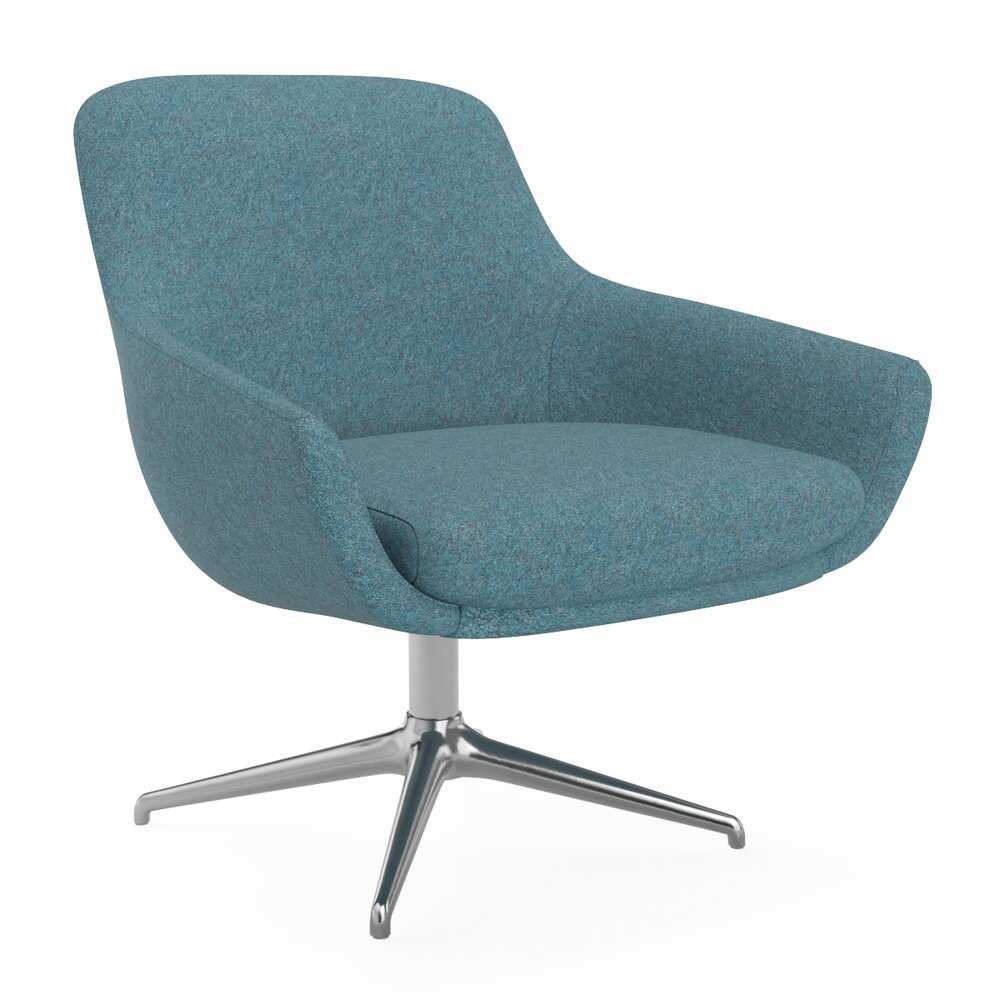 Sillón Lounge Gobi Con Tapizado Turquesa Modelo 3D - Descargar Sillón ...