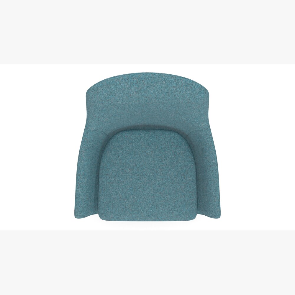Sillón Lounge Gobi Con Tapizado Turquesa Modelo 3D - Descargar Sillón ...