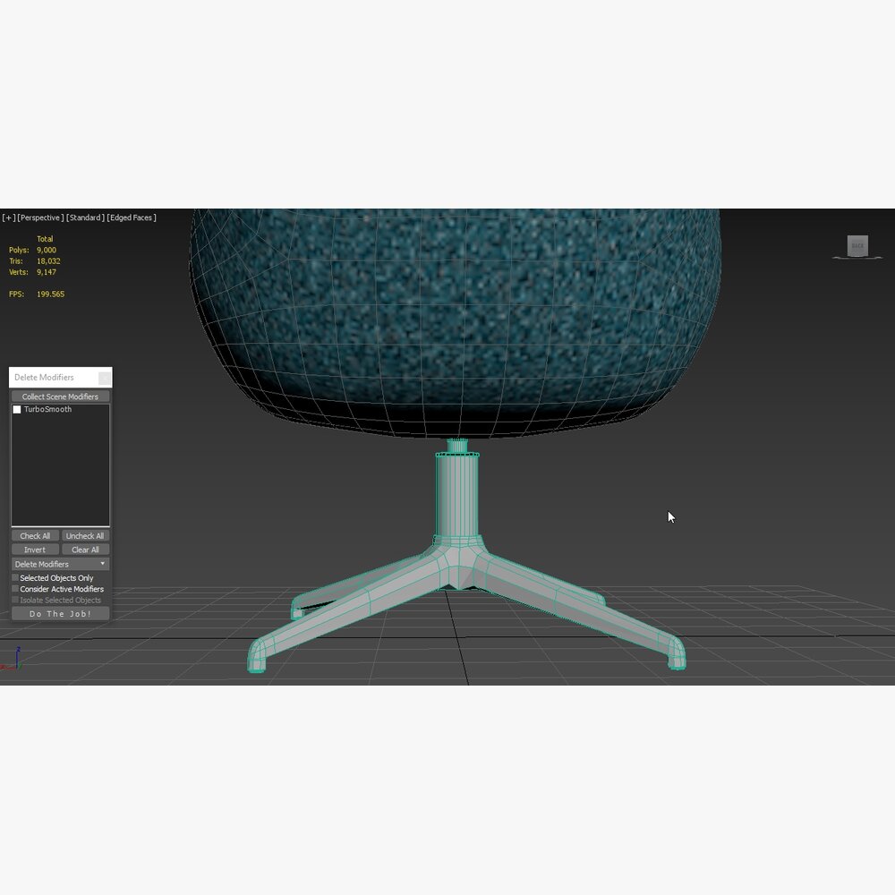 Sillón Lounge Gobi Con Tapizado Turquesa Modelo 3D - Descargar Sillón ...