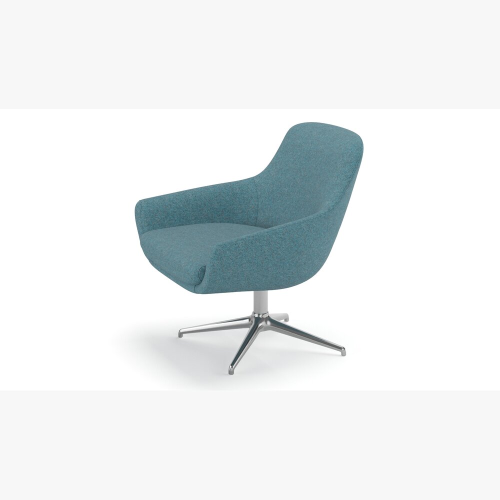 Sillón Lounge Gobi Con Tapizado Turquesa Modelo 3D - Descargar Sillón ...