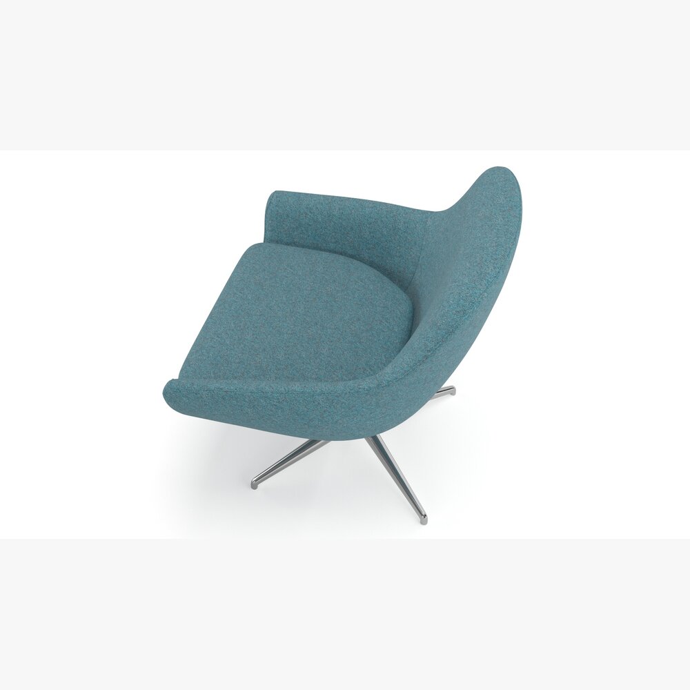 Sillón Lounge Gobi Con Tapizado Turquesa Modelo 3D - Descargar Sillón ...