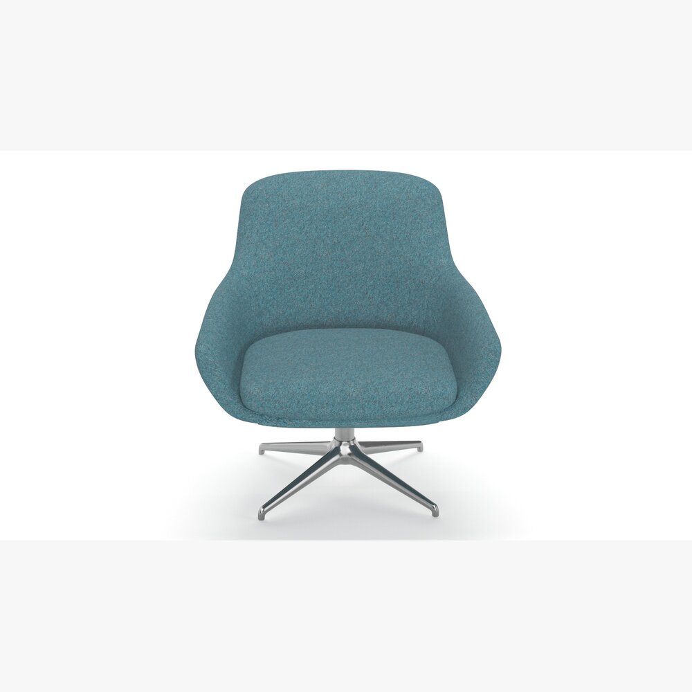 Sillón Lounge Gobi Con Tapizado Turquesa Modelo 3D - Descargar Sillón ...