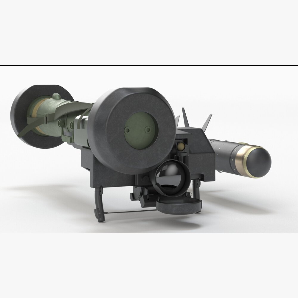 标枪 FGM-148 反坦克导弹及发射器 3D模型 - 下载 火箭弹发射器 开启 3DModels.org
