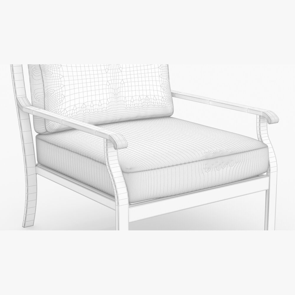 Kathy Ireland Homes Madison Metal Seating Chair 3D model - Download ...