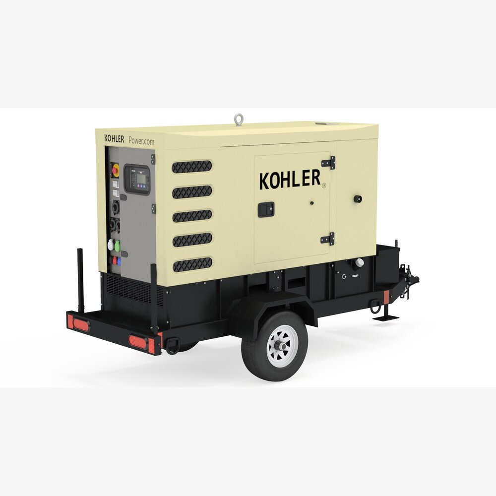 Kohler Industrial Diesel Generators Single Send color 3D model ...
