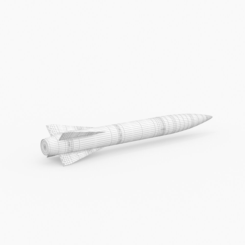 MGM-52 Lance Tactical Ballistic Missile 3D model - Download Cruise ...