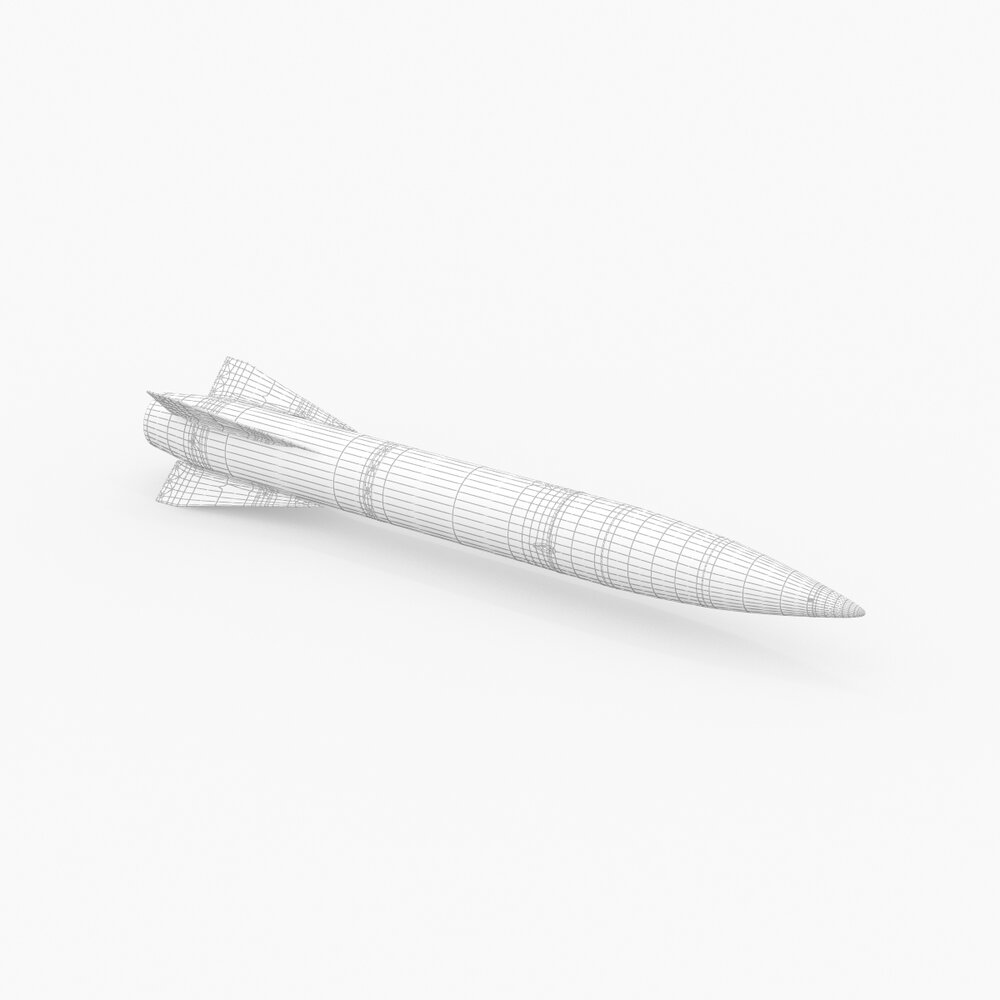 MGM-52 Lance Tactical Ballistic Missile 3D model - Download Cruise ...
