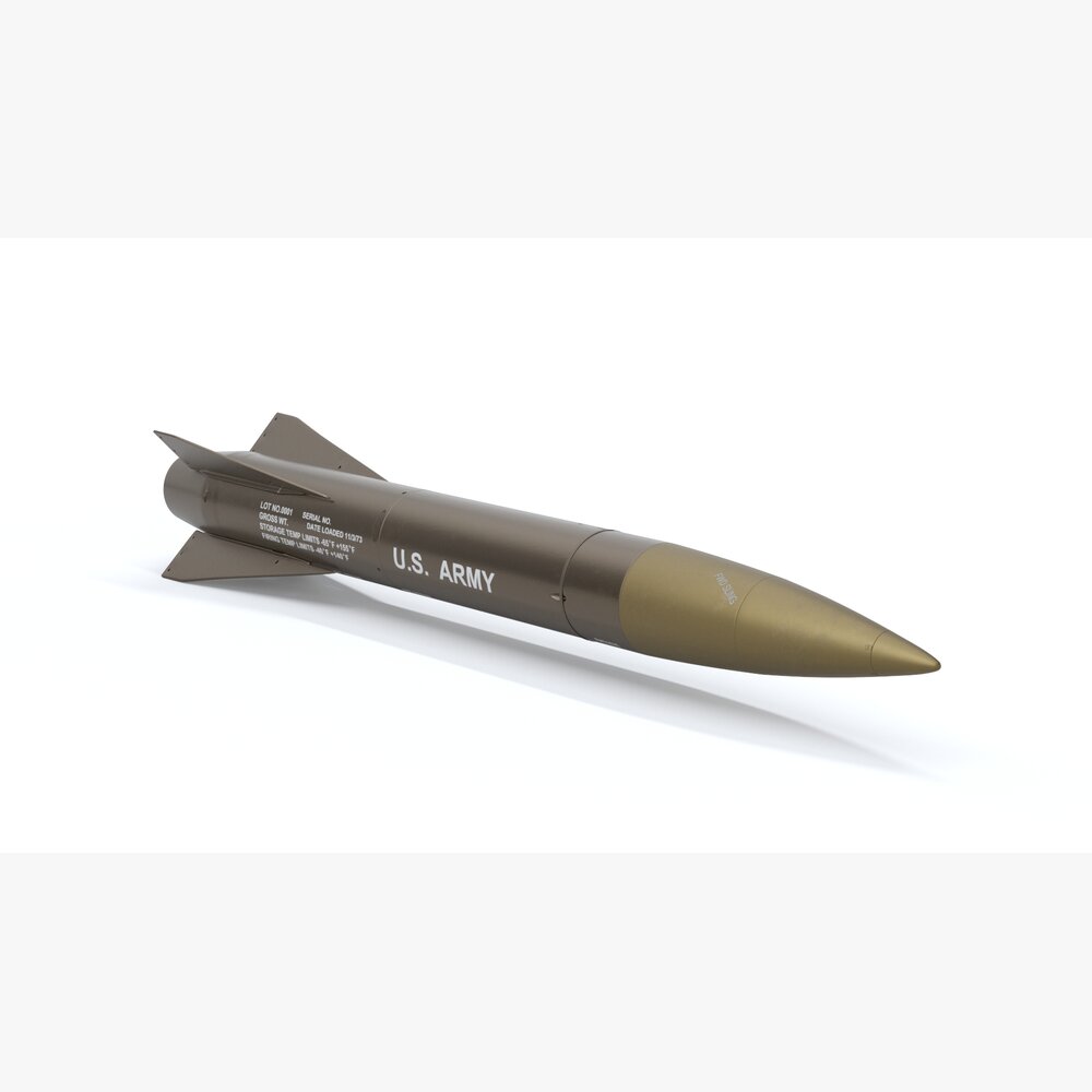 MGM-52 Lance Tactical Ballistic Missile 3D model - Download Cruise ...