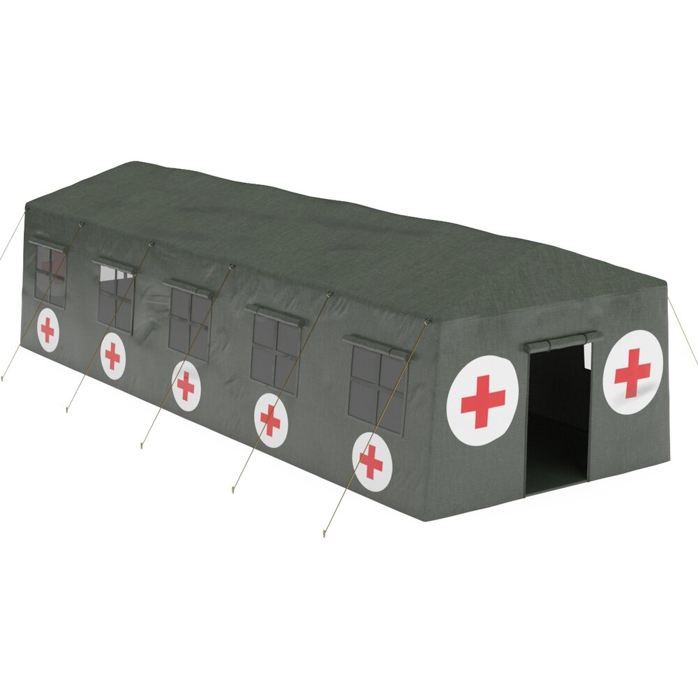 Military Medical Tent 3D model - Download Medical Equipment on 3DModels.org