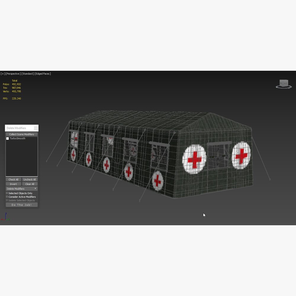 Military Medical Tent 3D model - Download Medical Equipment on 3DModels.org