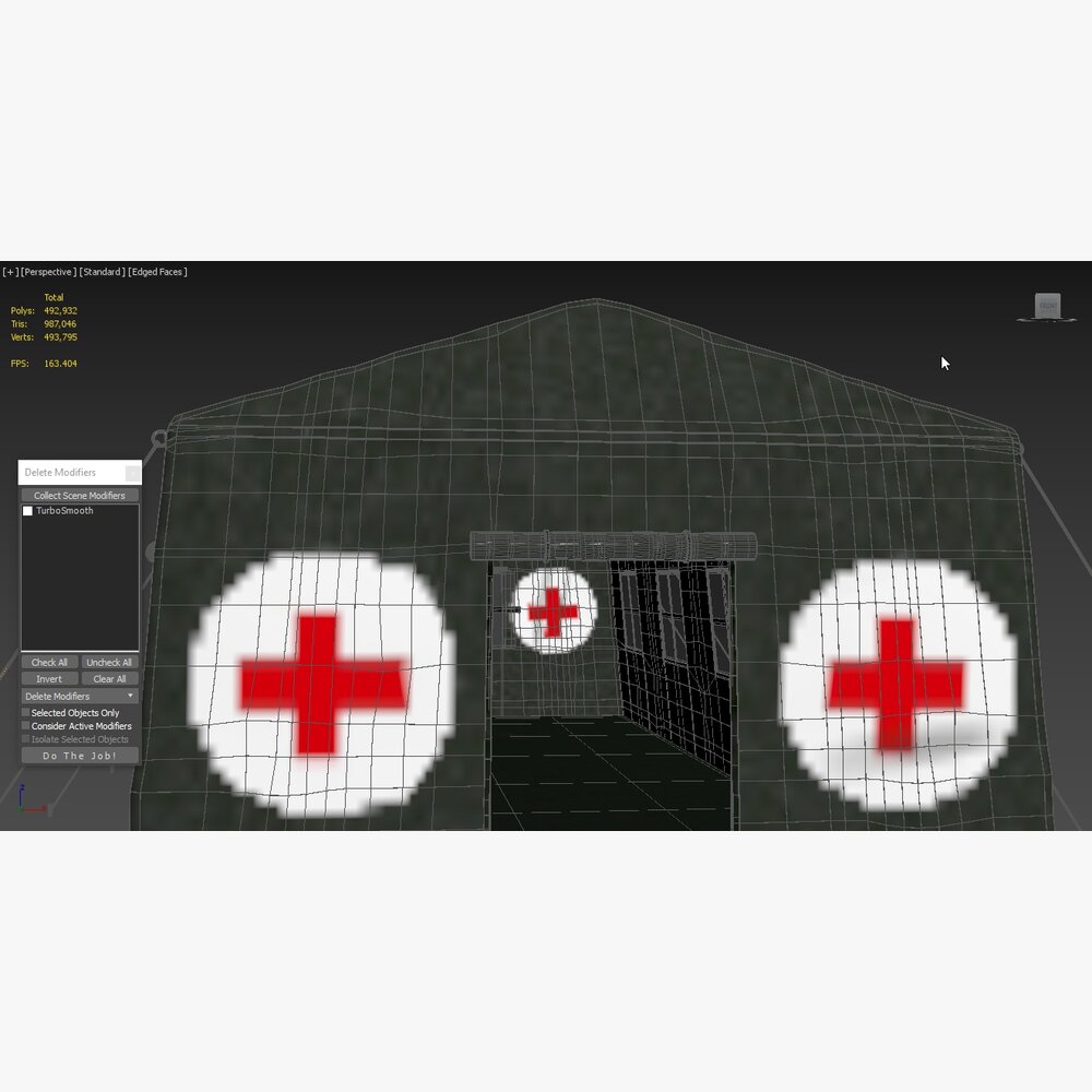 Military Medical Tent 3D model - Download Medical Equipment on 3DModels.org