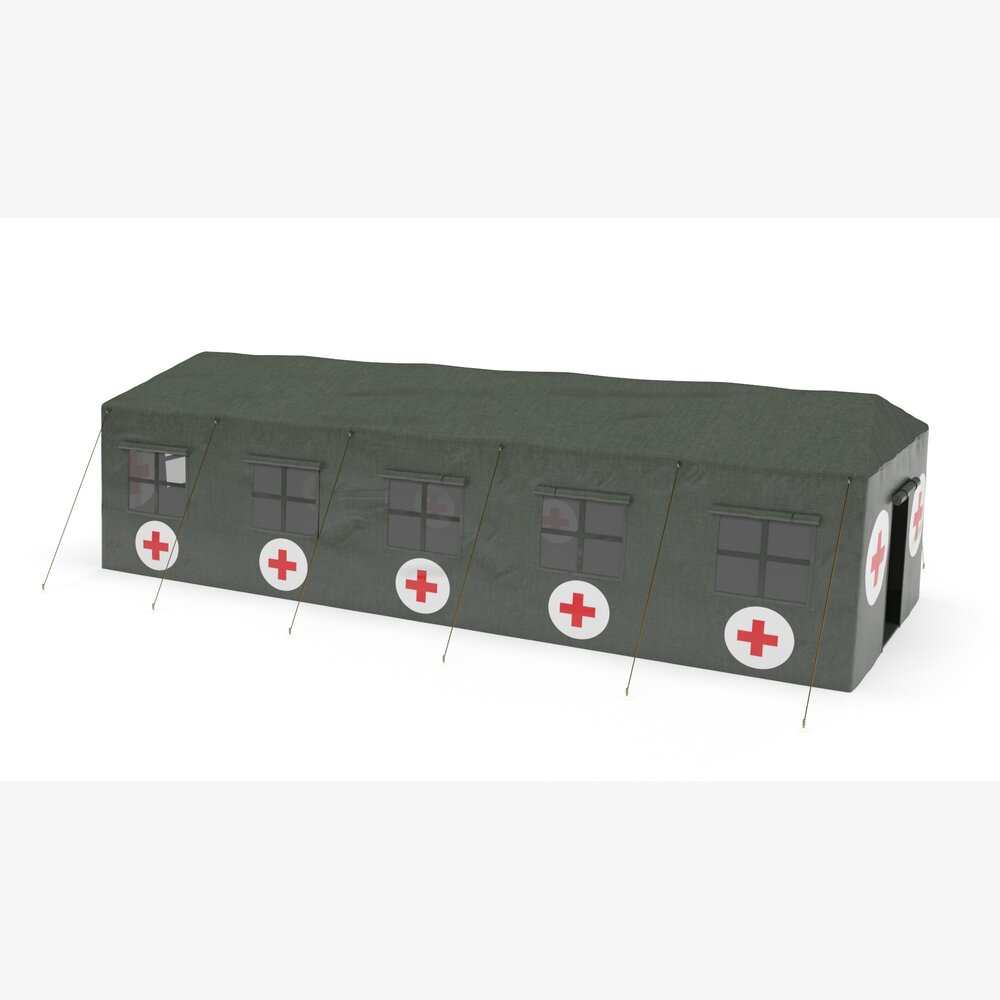 Military Medical Tent 3D model - Download Medical Equipment on 3DModels.org