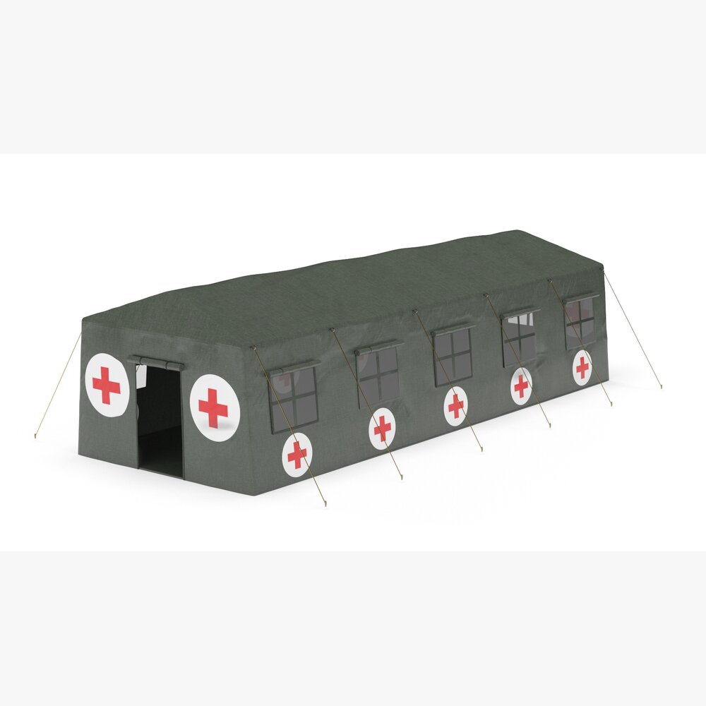 Military Medical Tent 3D model - Download Medical Equipment on 3DModels.org