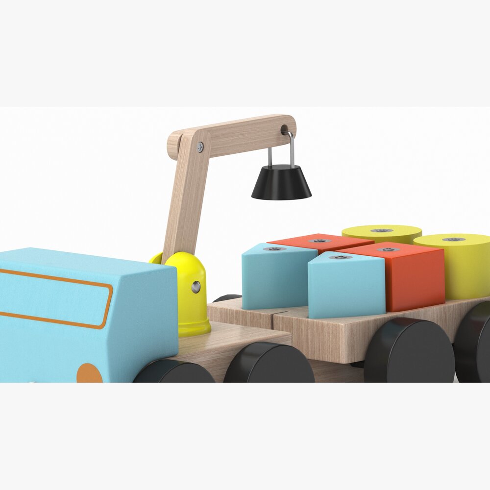 MULA Crane With Blocks 3D model - Download Toys on 3DModels.org