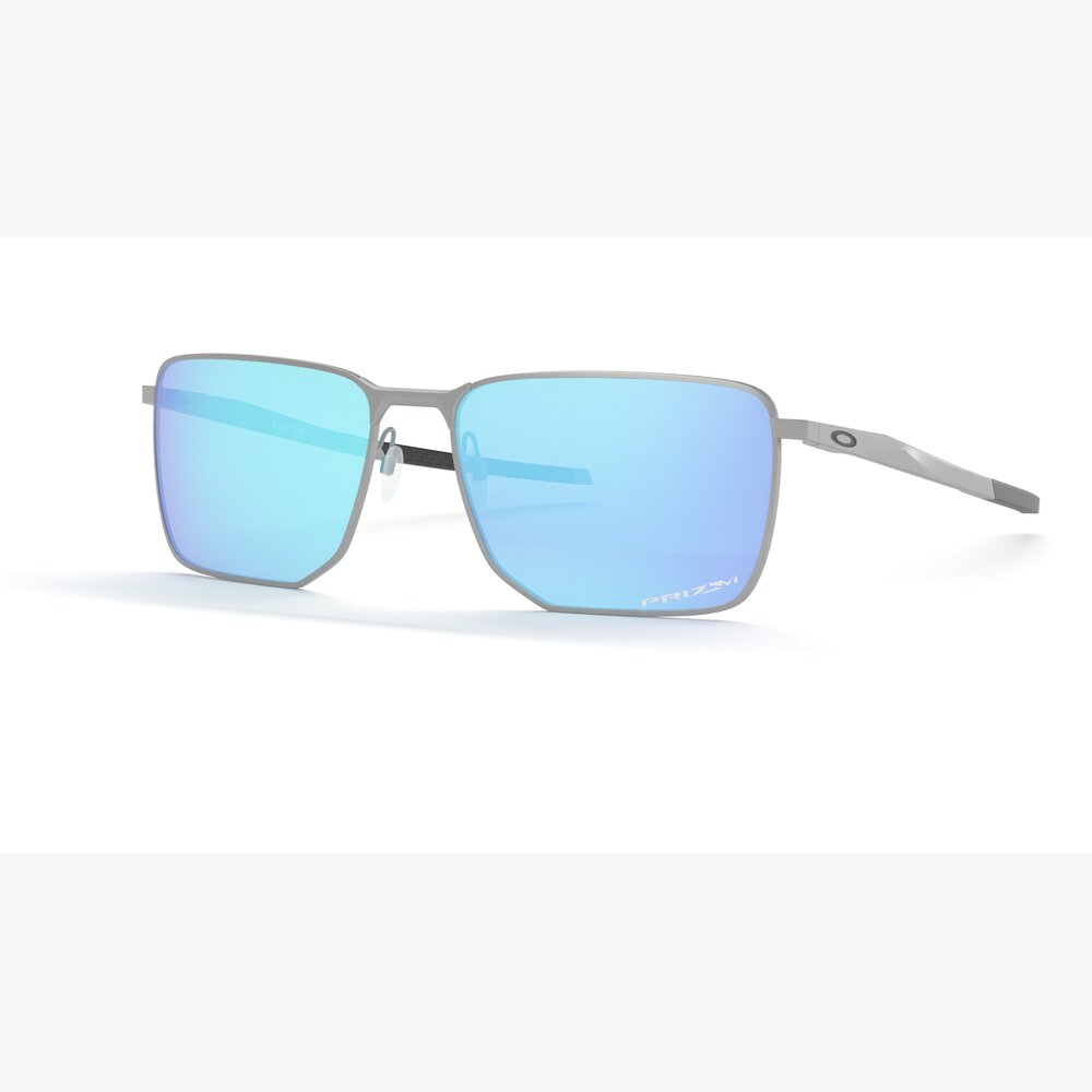 Oakley Ejector Prizm Sapphire Lenses Satin Chrome Frame Sunglass 3D ...