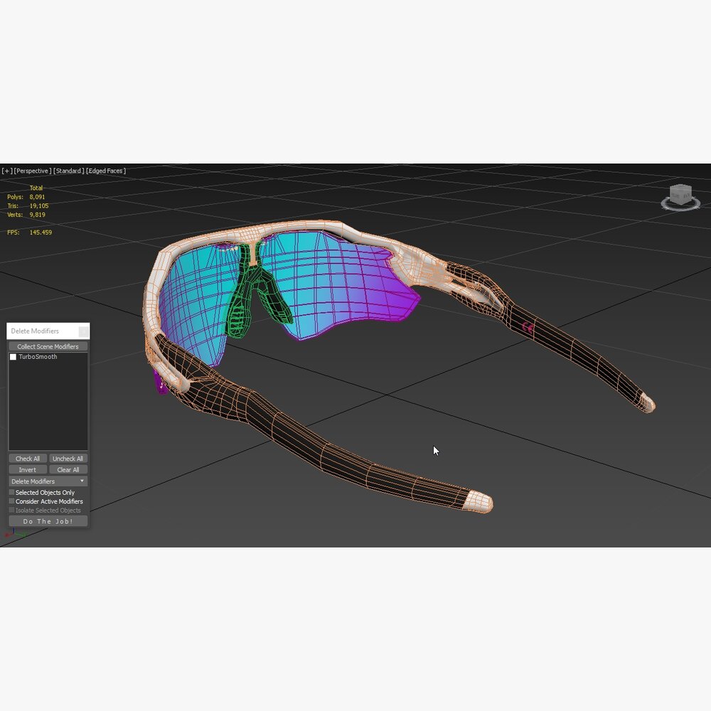 Oakley Radar EV Path Prizm Sapphire Lenses White Frame Sunglass 3D ...