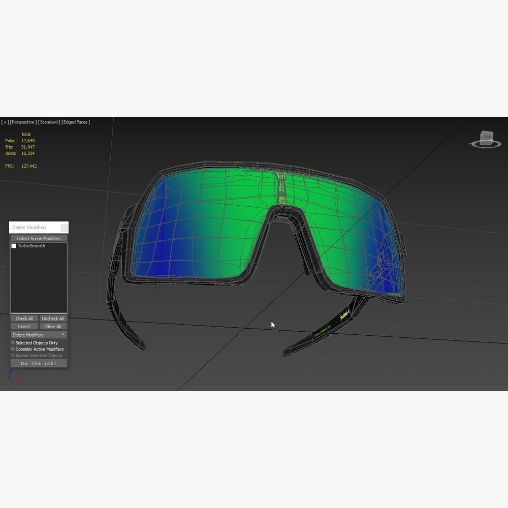 Oakley Sutro Prizm Jade Lenses Black Frame Sunglass 3D model - Download ...