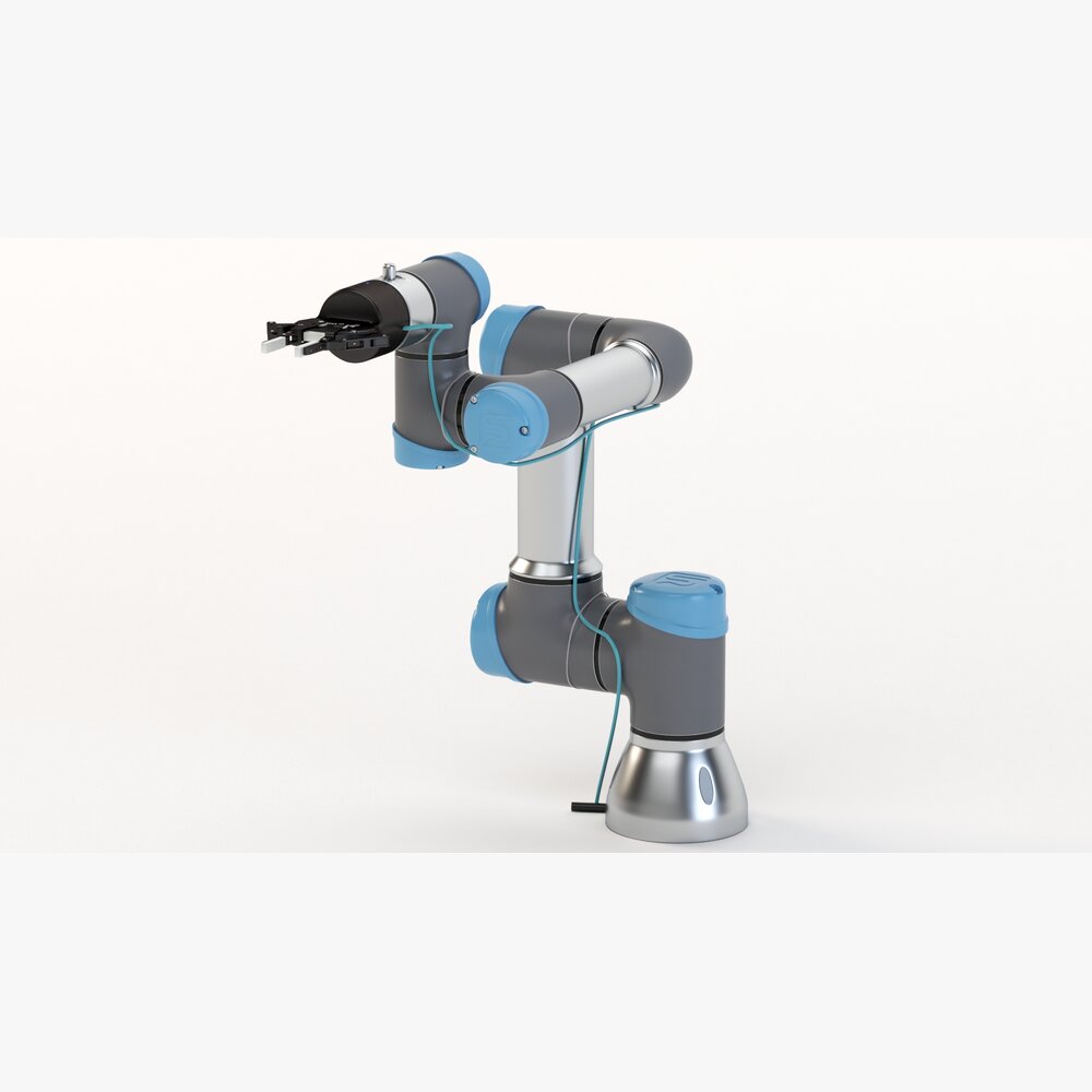 Universal Robots collaborative UR3 With Robotiq Two Finger 3D model ...