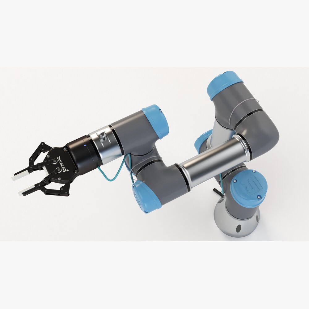 Universal Robots collaborative UR3 With Robotiq Two Finger 3D model ...
