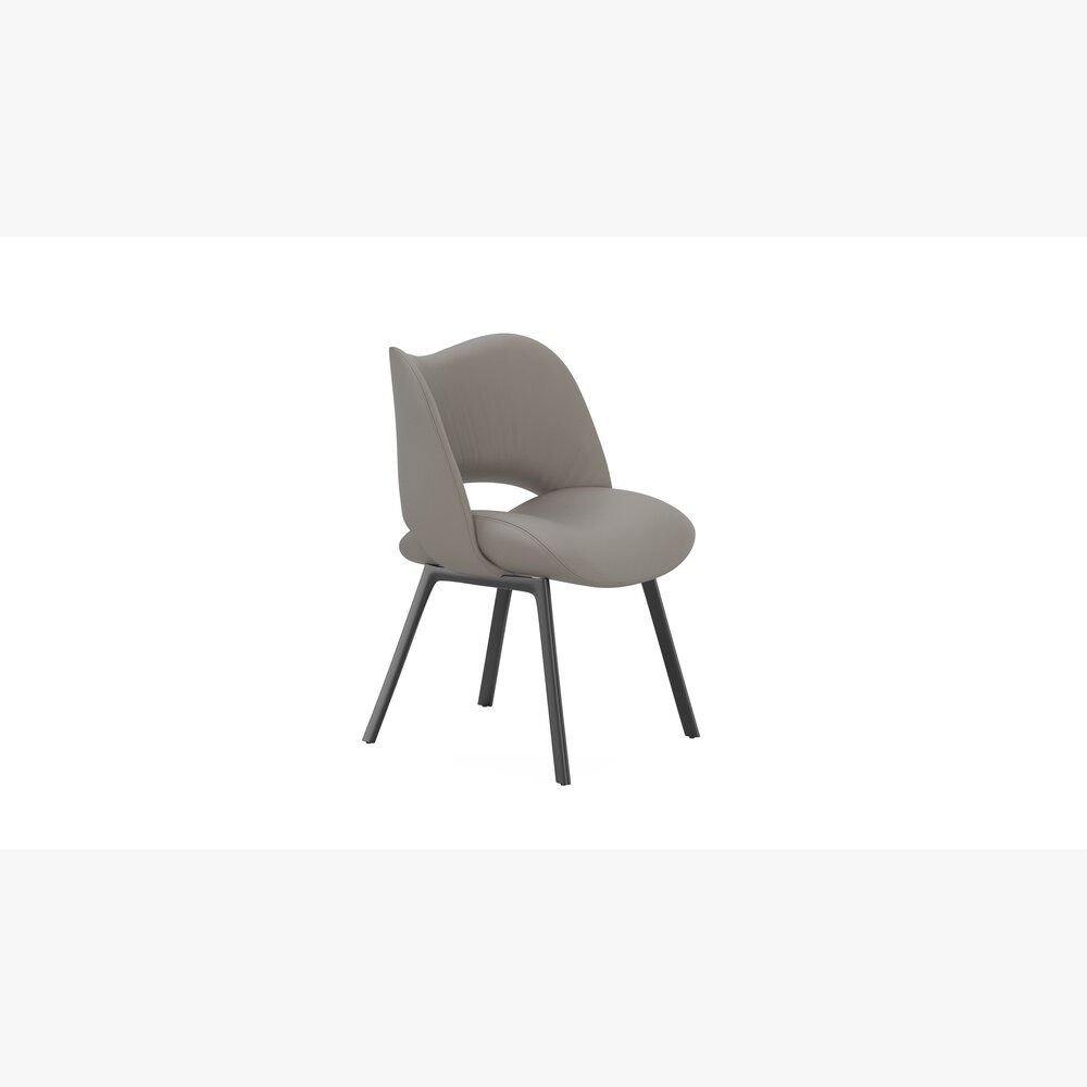 Poltrona Frau Nice Upholstered leather chair 3D model - Download Chair ...